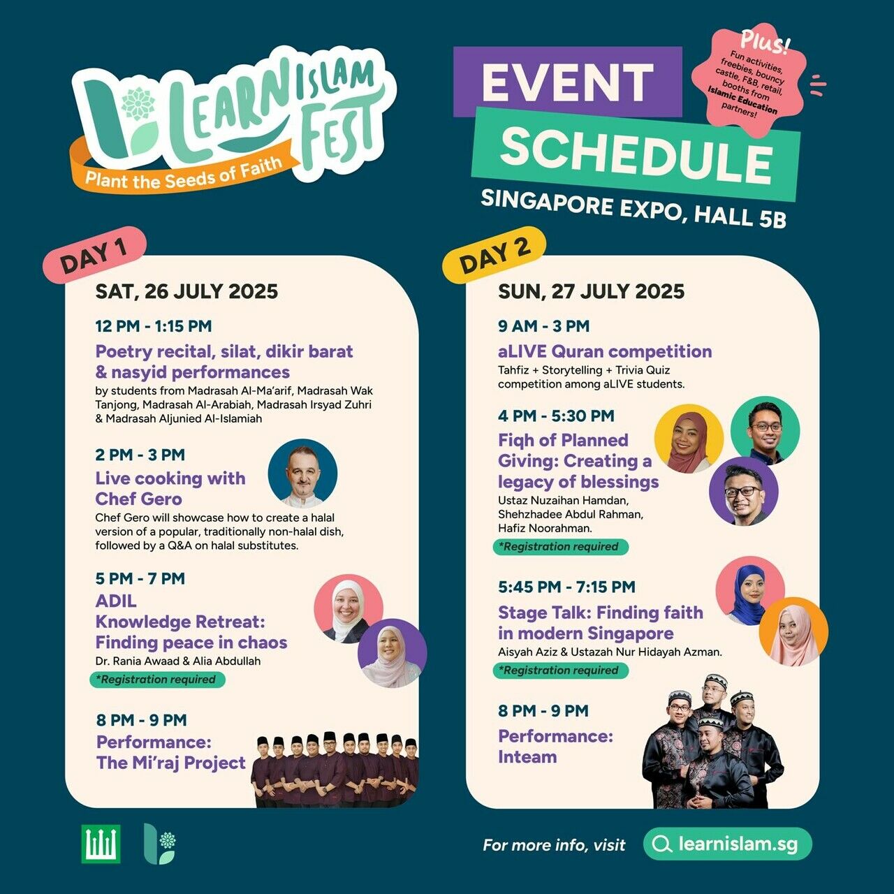 MuslimSG | Free event: Meet Aisyah Aziz, Dr. Rania Awaad at LearnIslam Fest 2025!